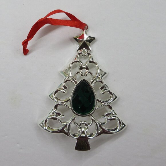 Lenox | Holiday | Lenox Silver Plated Metal Christmas Tree Ornament ...
